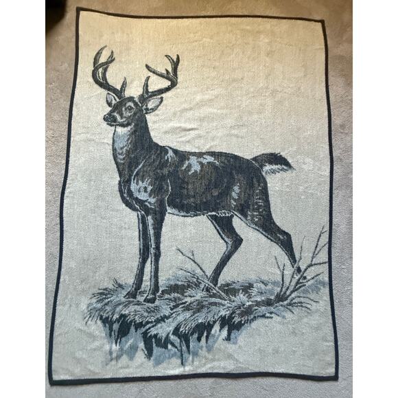 Crown Crafts | Bedding | Vintage Vuteks Crown Crafts Deer Throw Blanket ...